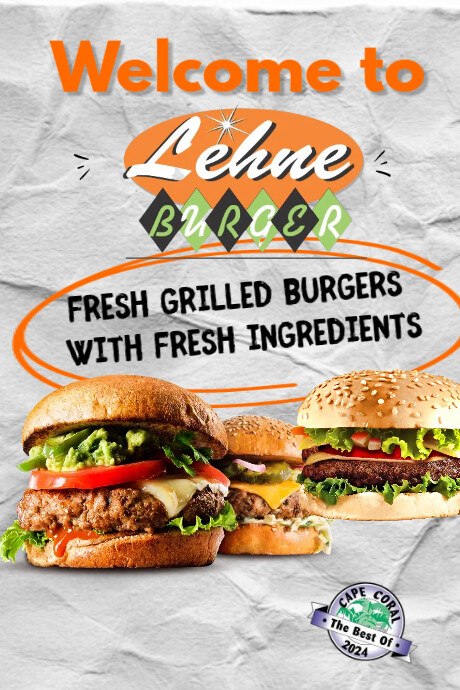 Delicious Burger Menu | PosterMyWall