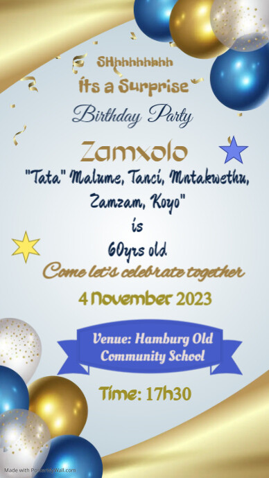 birthday party invite | PosterMyWall