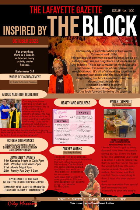 Orange Ministry Newspaper Journal Flyer Templ | PosterMyWall