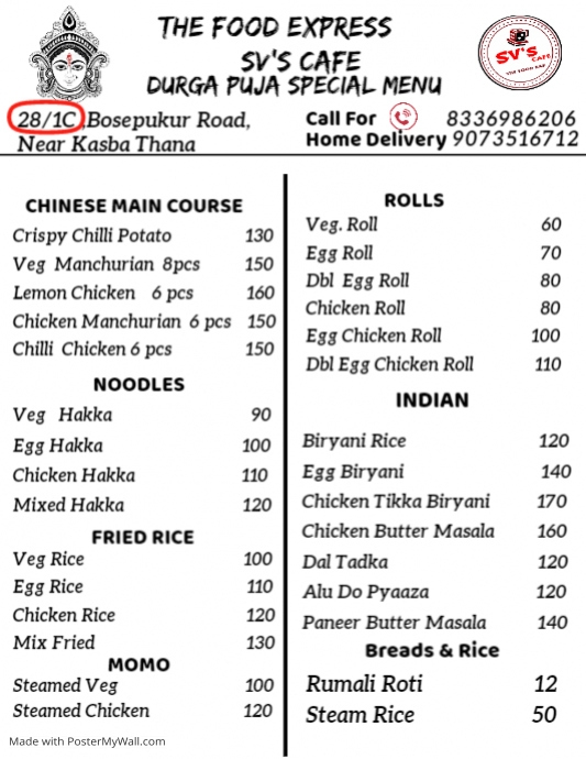 Copy of Copy of Copy of Copy of Menu | PosterMyWall