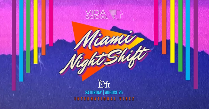 Miami Night Flyer | PosterMyWall