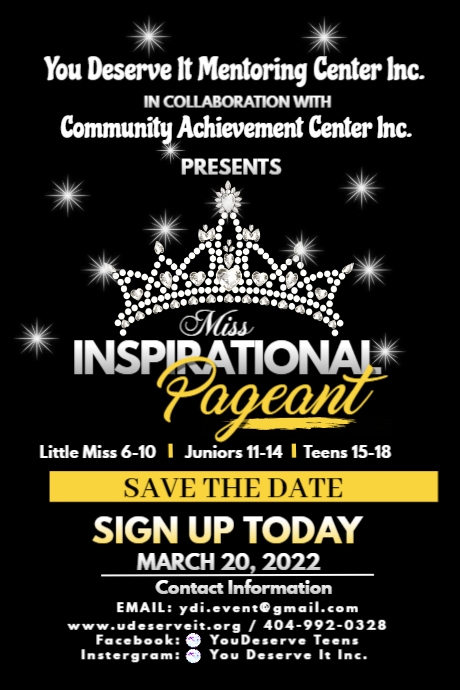 Copy of Copy of Beauty Pageant Poster | PosterMyWall