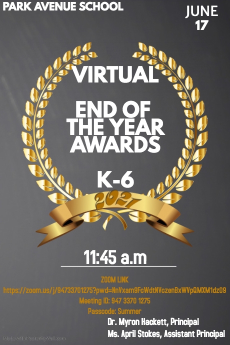 Copy of Golden award event party flyer template | PosterMyWall