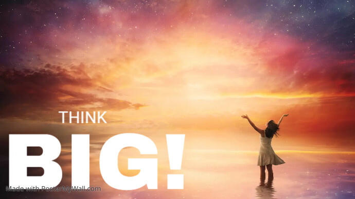 Animated Think Big Motivational Instagram Quote Post | PosterMyWall