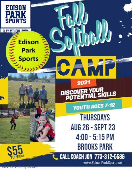 Fall Softball | PosterMyWall