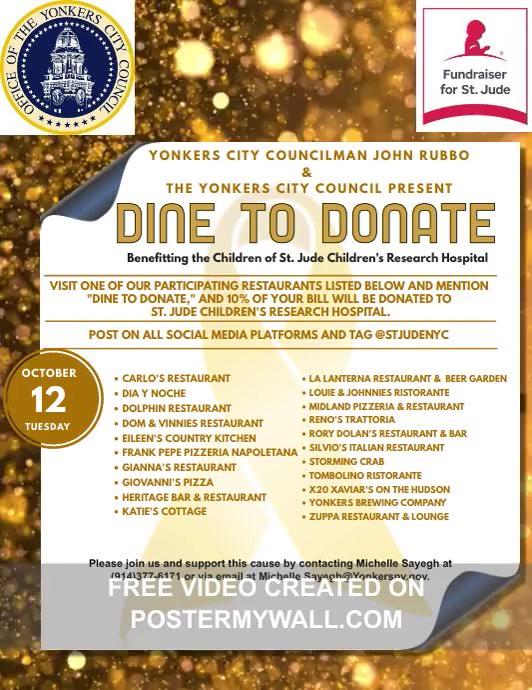 Dine To Donate v4 Flyer | PosterMyWall