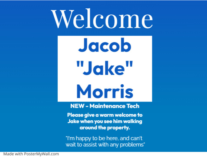 meet the new employee | PosterMyWall