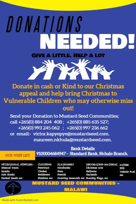 Copy of Copy of Donation Needed Charity Fundraiser | PosterMyWall
