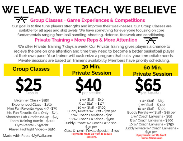 Personal Training Prices | PosterMyWall
