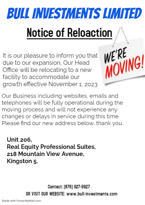 Relocation Flyer (1) | PosterMyWall