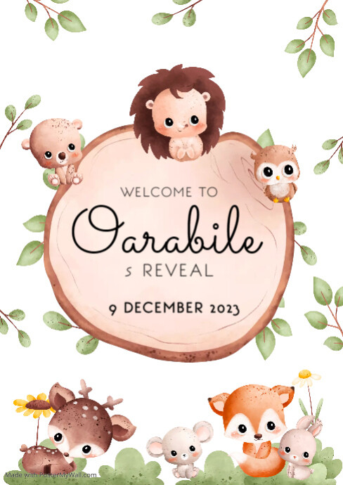 Woodland Animals | PosterMyWall