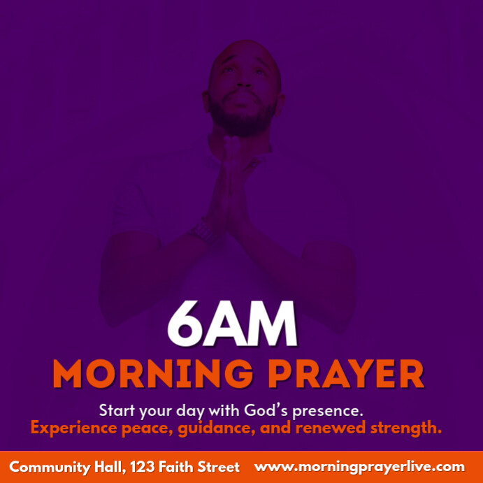 Copy of 6AM Prayer | PosterMyWall