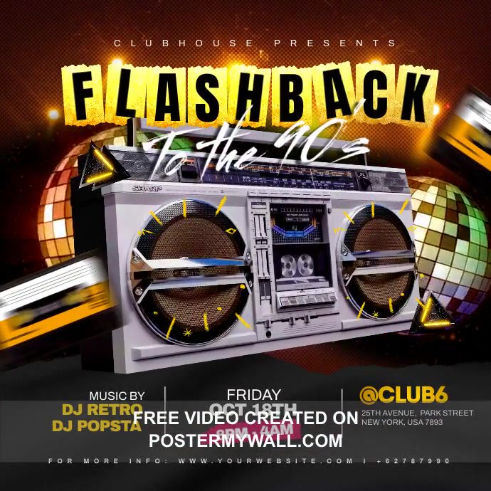 flashback party | PosterMyWall