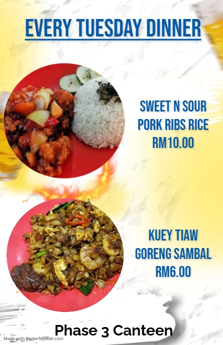 TUESDAY DINNER | PosterMyWall