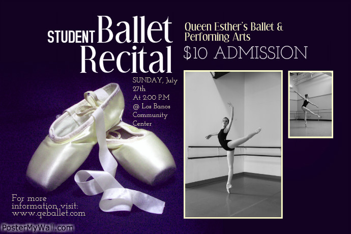 Queen Esther's Ballet 2014 Recital | PosterMyWall