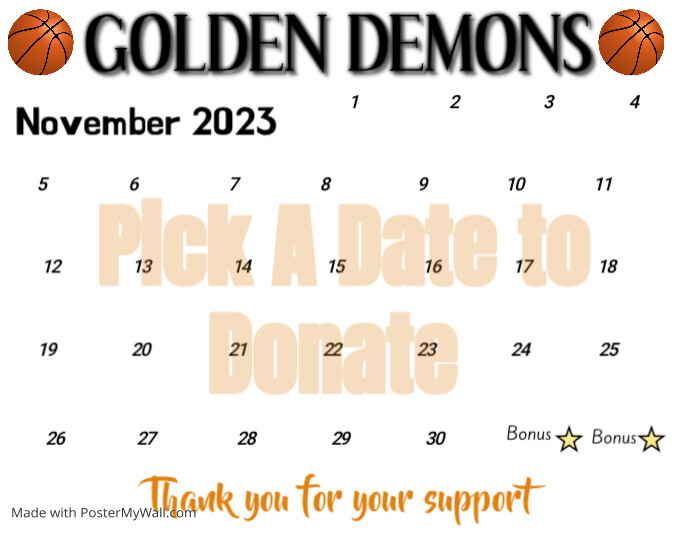 Copy of November 2023 calendar planner | PosterMyWall
