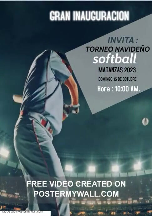 baseball AD DIGITAL VIDEO SOCIAL MEDIA | PosterMyWall