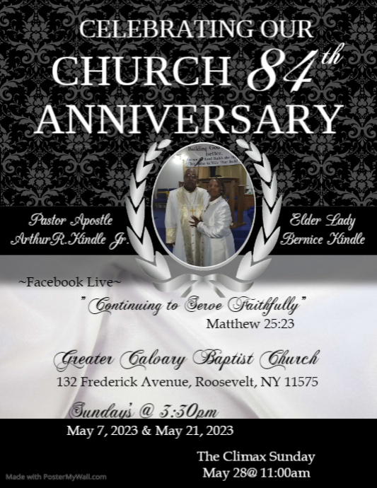 Pastor Anniversary | PosterMyWall