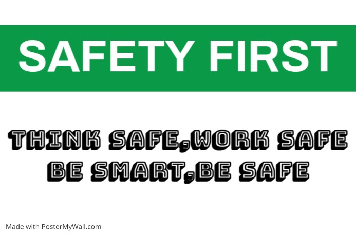 Safety First No Mobile Sign Board Template | PosterMyWall