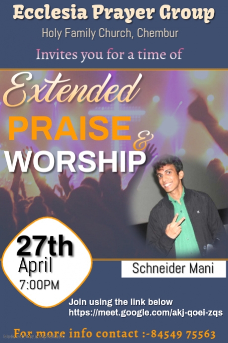 Copy of Praise and worship night | PosterMyWall