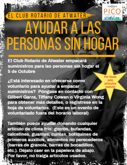 Help The Homeless Flyer - spanish | PosterMyWall