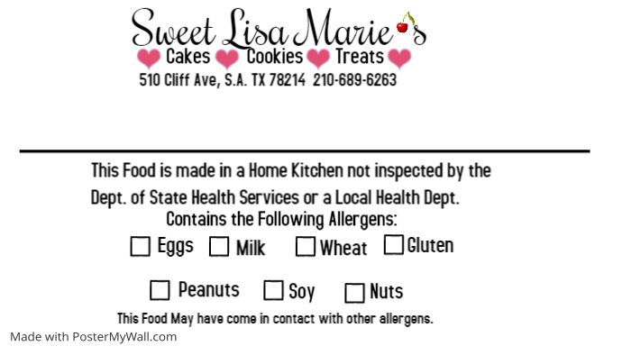 SWEET LISA MARIE'S | PosterMyWall