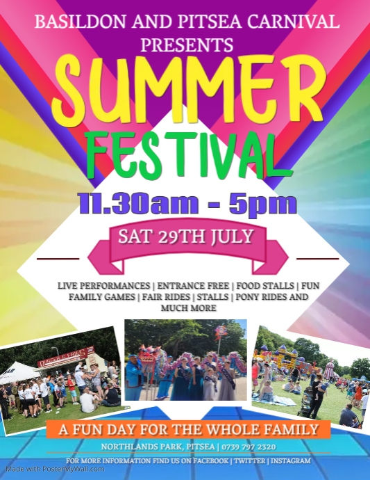 Summer Festival Event Flyer Template | PosterMyWall