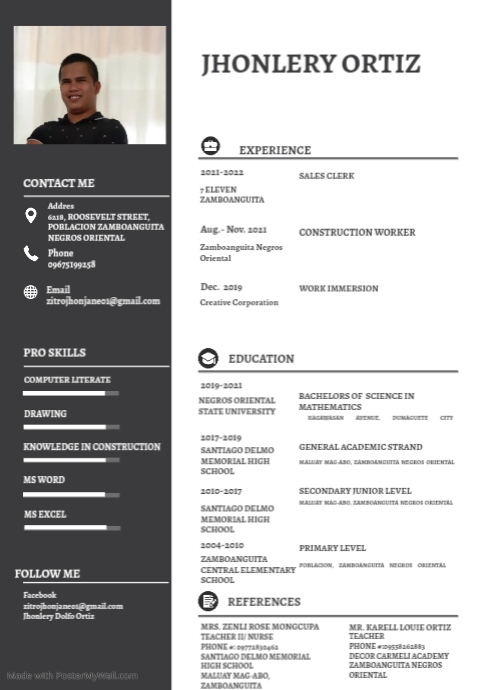 Resume Template | PosterMyWall