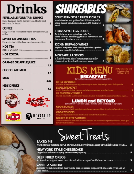 2021 Menu Page 1 | PosterMyWall
