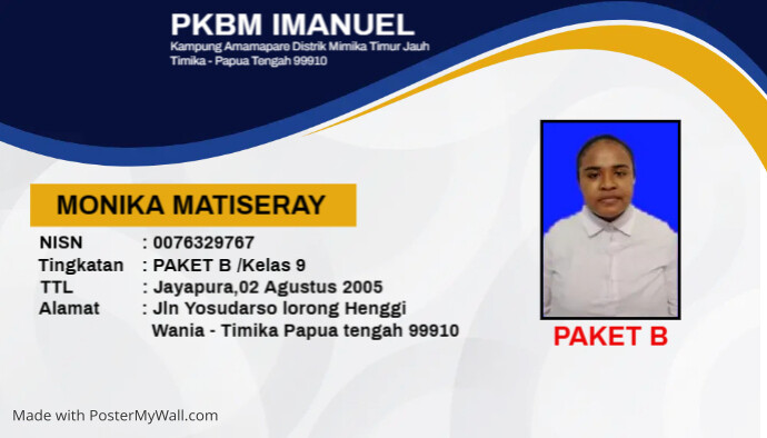 STUDENT ID CARD DESIGN | PosterMyWall