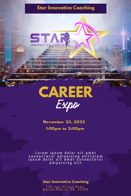Career Job Expo Flyer Template | PosterMyWall