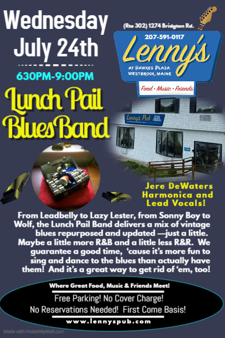 Lunch Pail Blues Band | PosterMyWall
