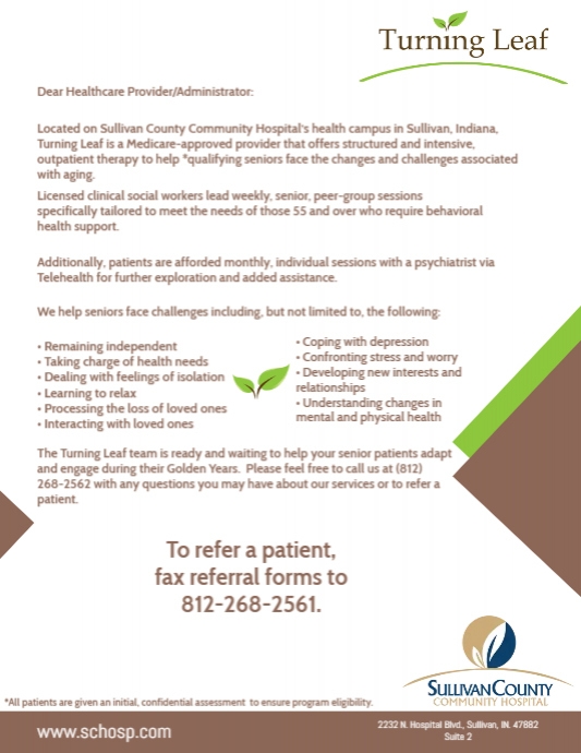 Copy of Turning Leaf Provider Flyer | PosterMyWall