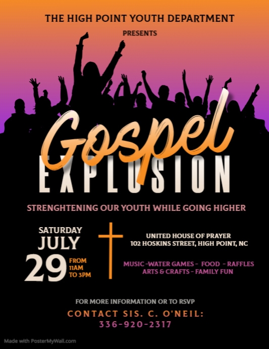 Youth Explosion Flyer Postermywall