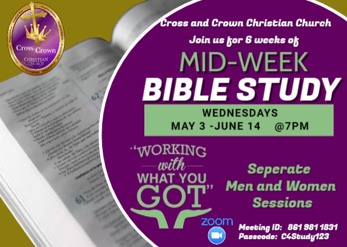 mid week bible study Template (1) | PosterMyWall