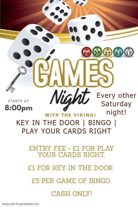 Game Night Flyer Template | PosterMyWall
