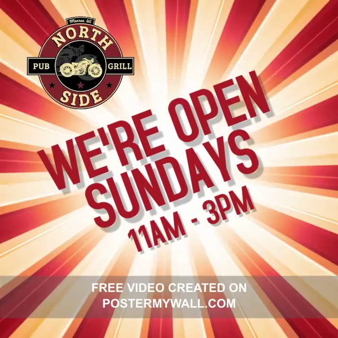 Open Sundays Social | PosterMyWall