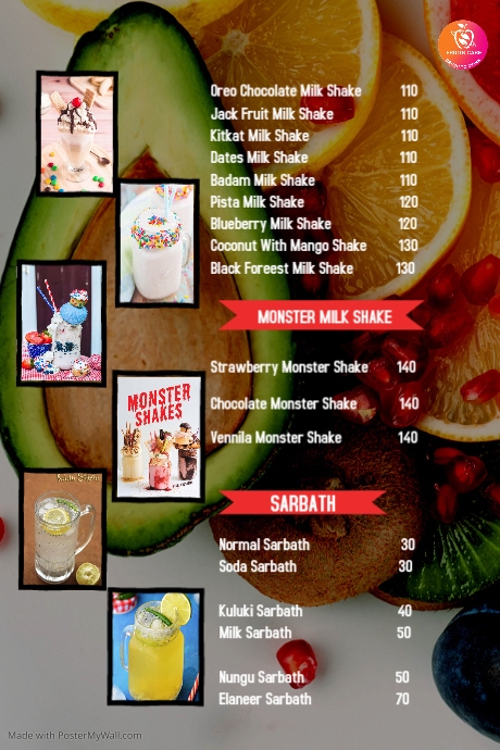 Copy of Health Lab Menu Poster | PosterMyWall