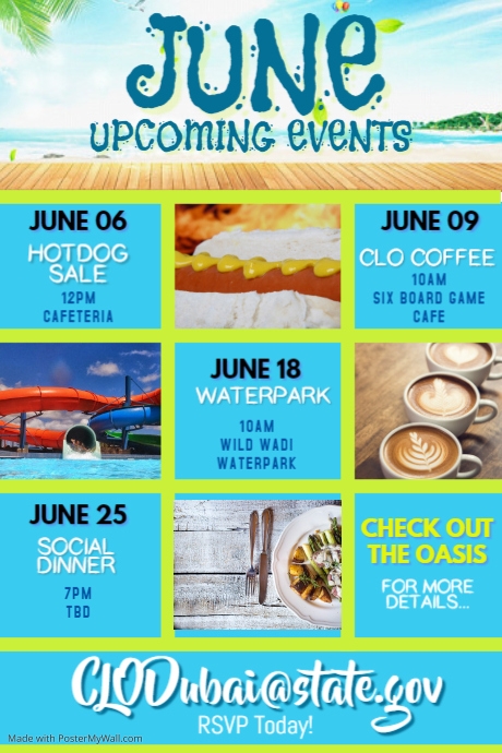Copy of Upcoming Summer Events | PosterMyWall