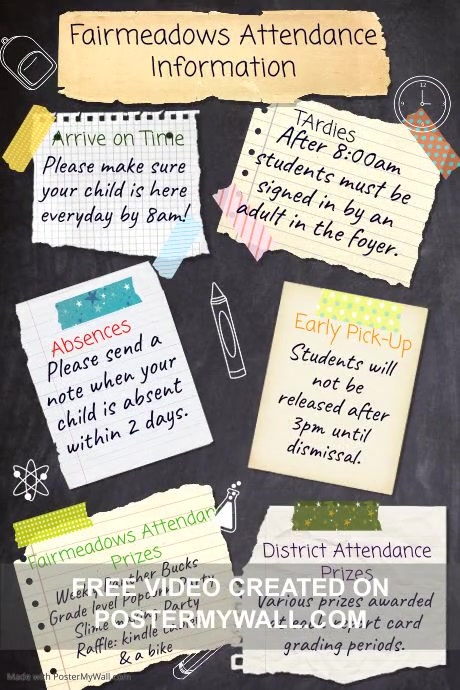 Copy of Attendance Reminders - English | PosterMyWall