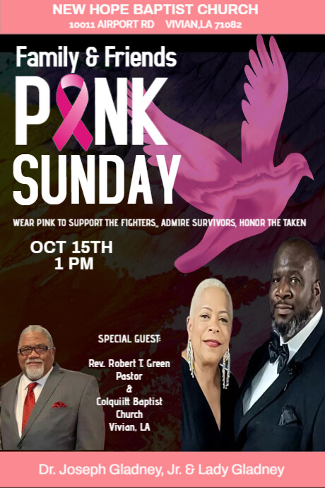 Copy of 2023 Pink Out Sunday 4x6 | PosterMyWall