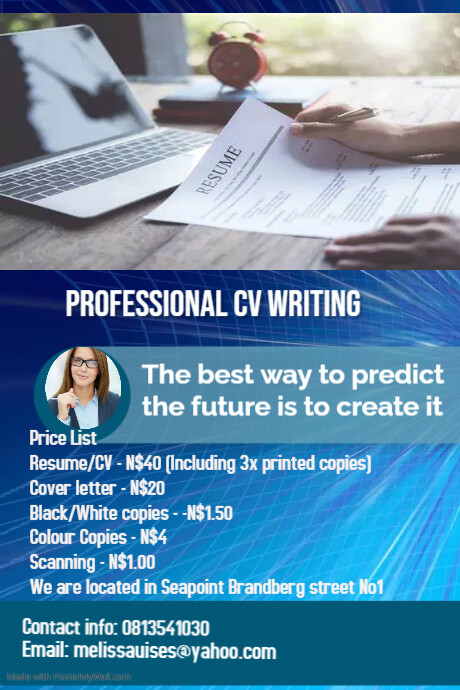 Resume Writing Workshop Flyer Template | PosterMyWall