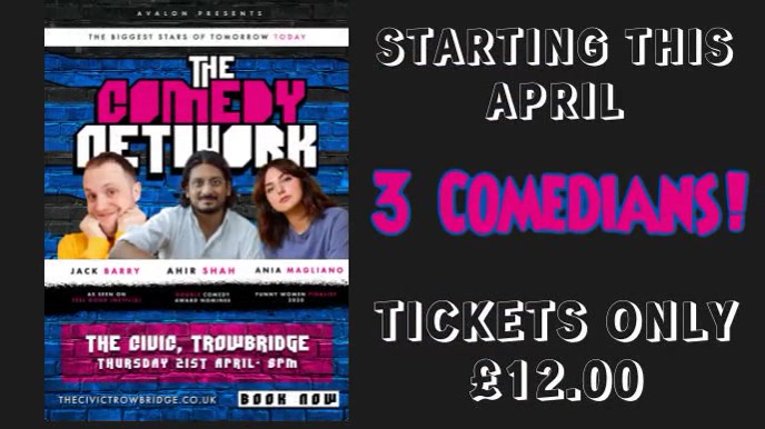 Comedy Network Screen | PosterMyWall