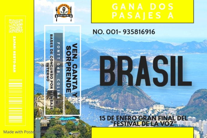 Copy of Copia de vip pass access template design yellow and gr ...