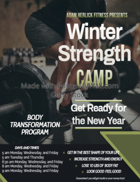 Winter Strength Camp | PosterMyWall