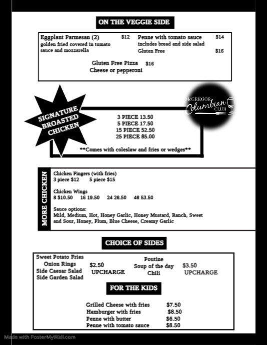 Simple Food Menu - Resto & Lounge Template (4) | PosterMyWall