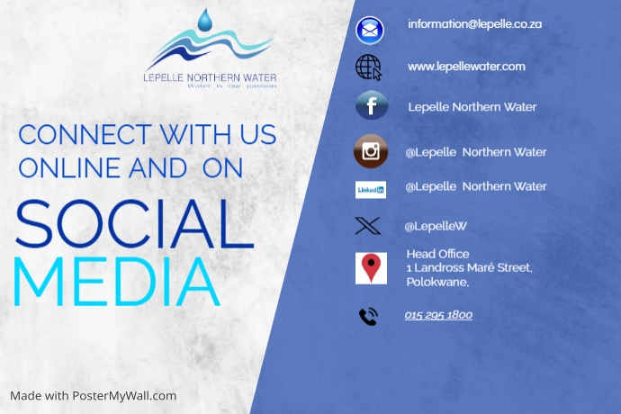 follow us on social media | PosterMyWall