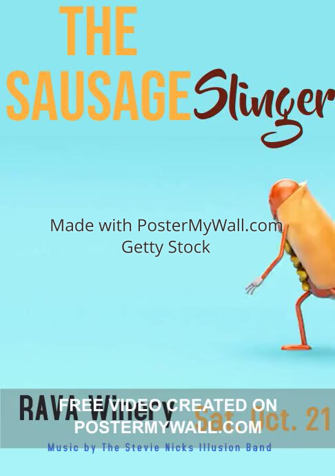 Dancing Sausage sizzle poster | PosterMyWall