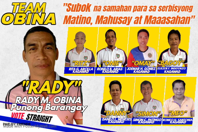 Pink Political Campaign Banner | PosterMyWall