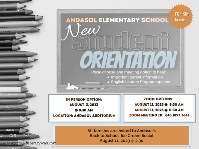 Spanish_New Student Orientation | PosterMyWall